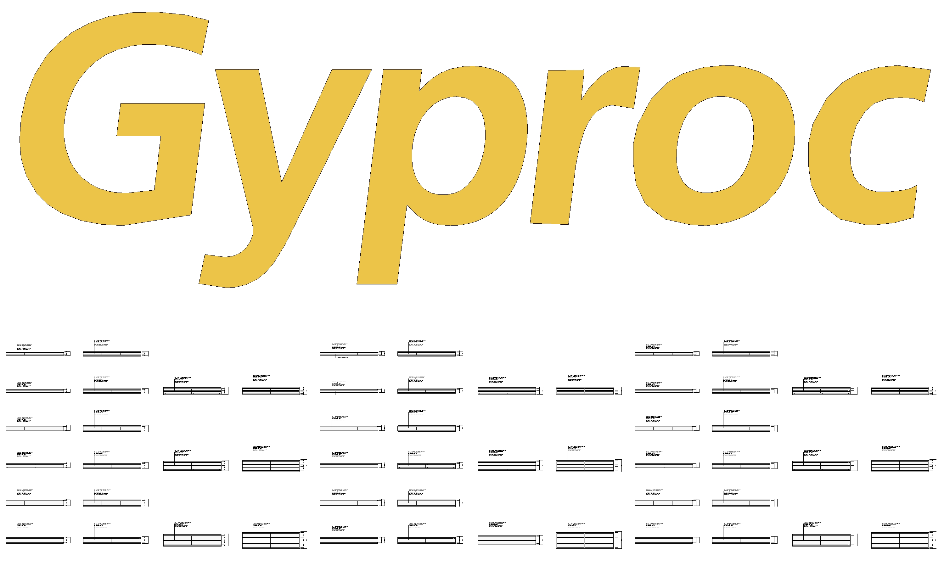 Перегородки Gyproc, Saint-Gobain. Библиотека семейств Revit – PRORUBIM ...